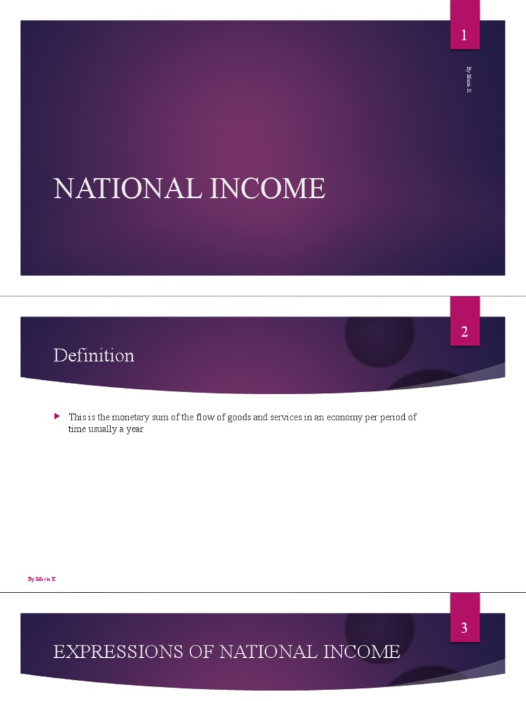 National Income Concepts Explained | PDF | Cost Of Living | Income
