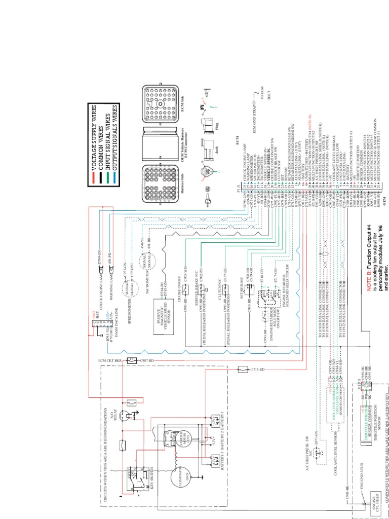 Cat 3406E Wiring Diagram Overview | PDF | Electricity | Electronics