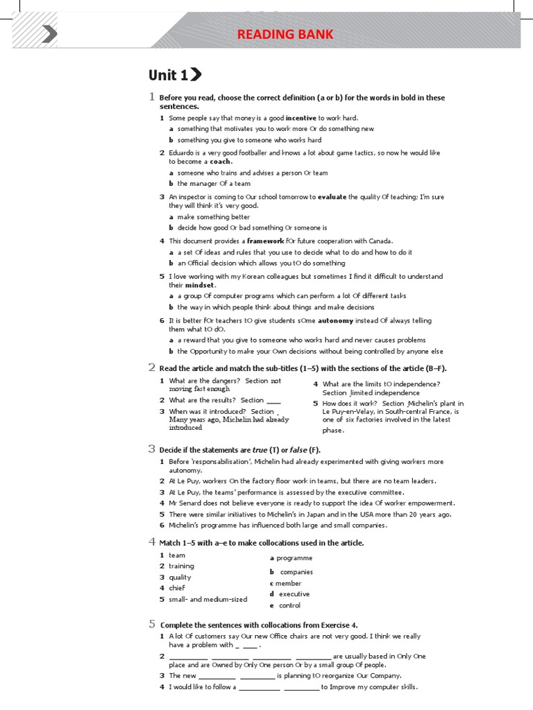 Reading Task Unit 1 Felix Santos Limachi Isla | PDF | Incentive | Cognition