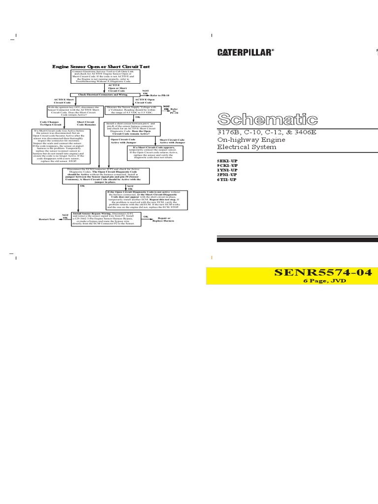 3406E Engine Sensor Diagnostics Guide | PDF | Electrical Connector ...