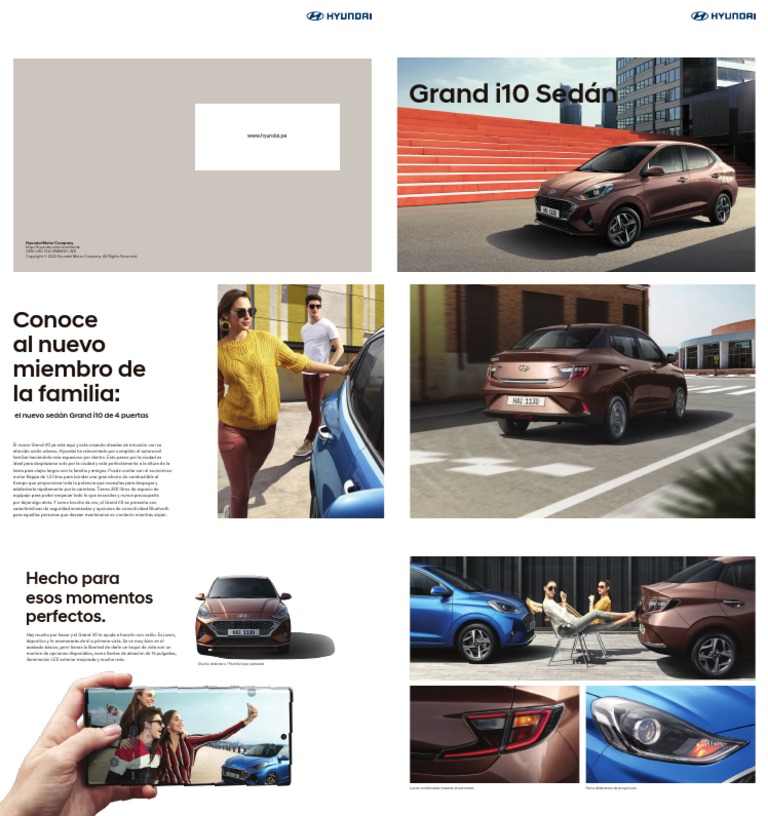 Hyundai Grand I10 Sedan Brochure 2022 | PDF | Airbag | Transporte