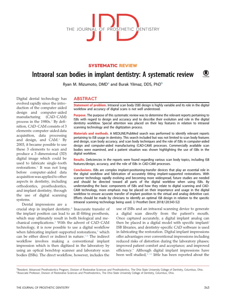 Scan Body REVIEW JPD | PDF