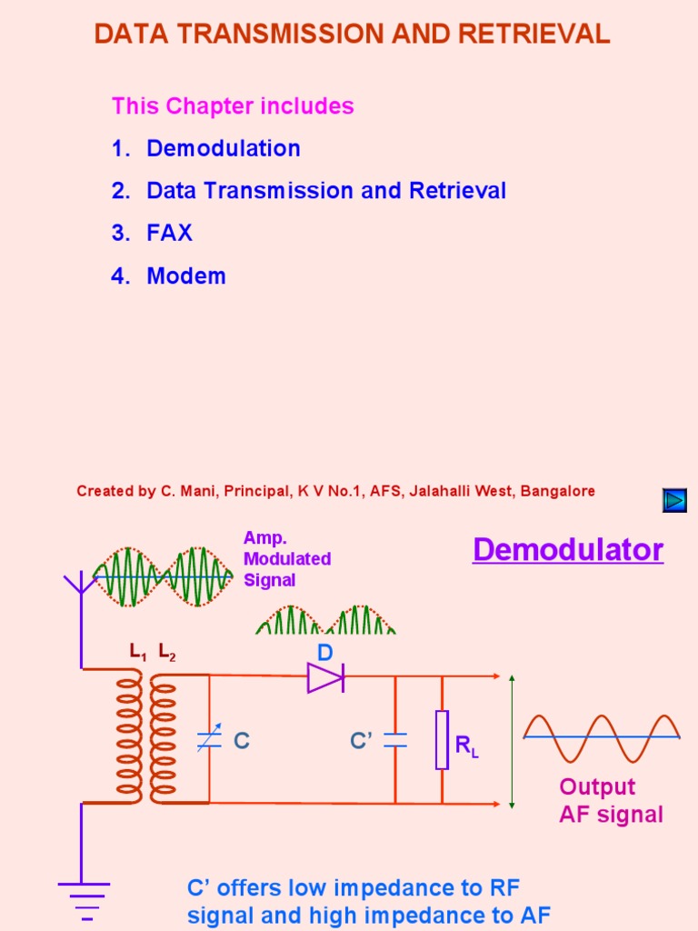 4 Data Transmission Retrieval | PDF | Modulation | Modem