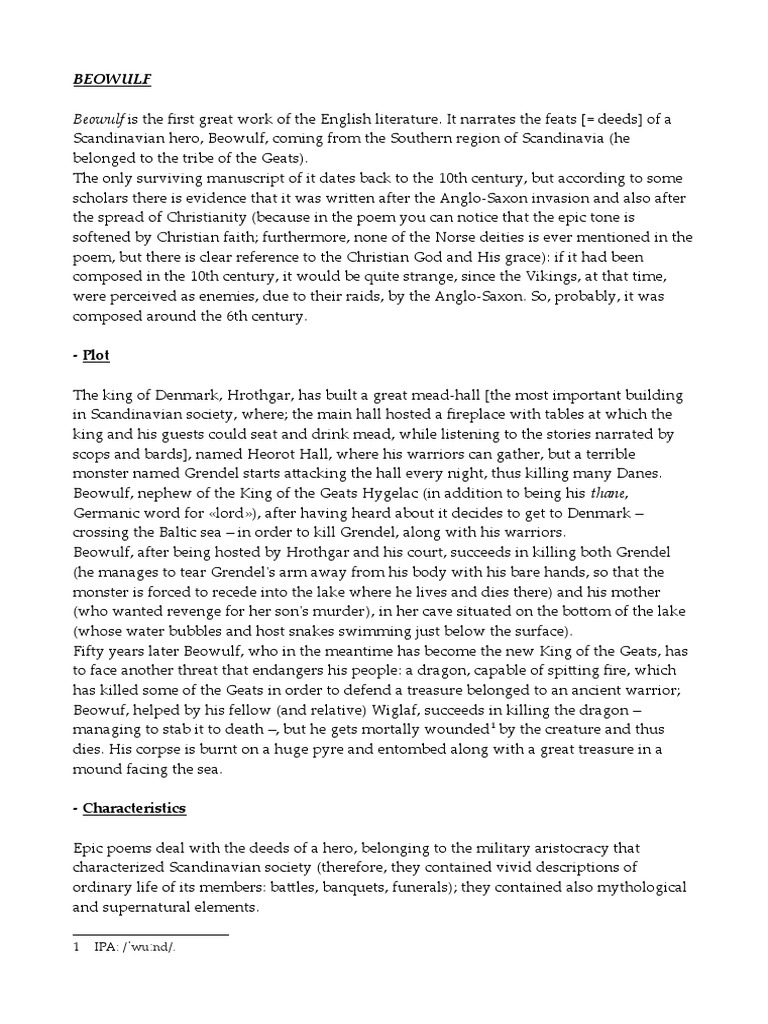 Beowulf | Download Free PDF | Beowulf