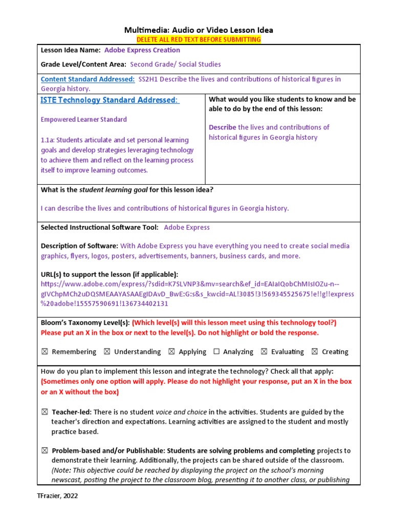Video Lesson Plan | PDF | Multimedia | Learning