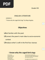 Caged Bird Poem Worksheet For Grade 10 | PDF