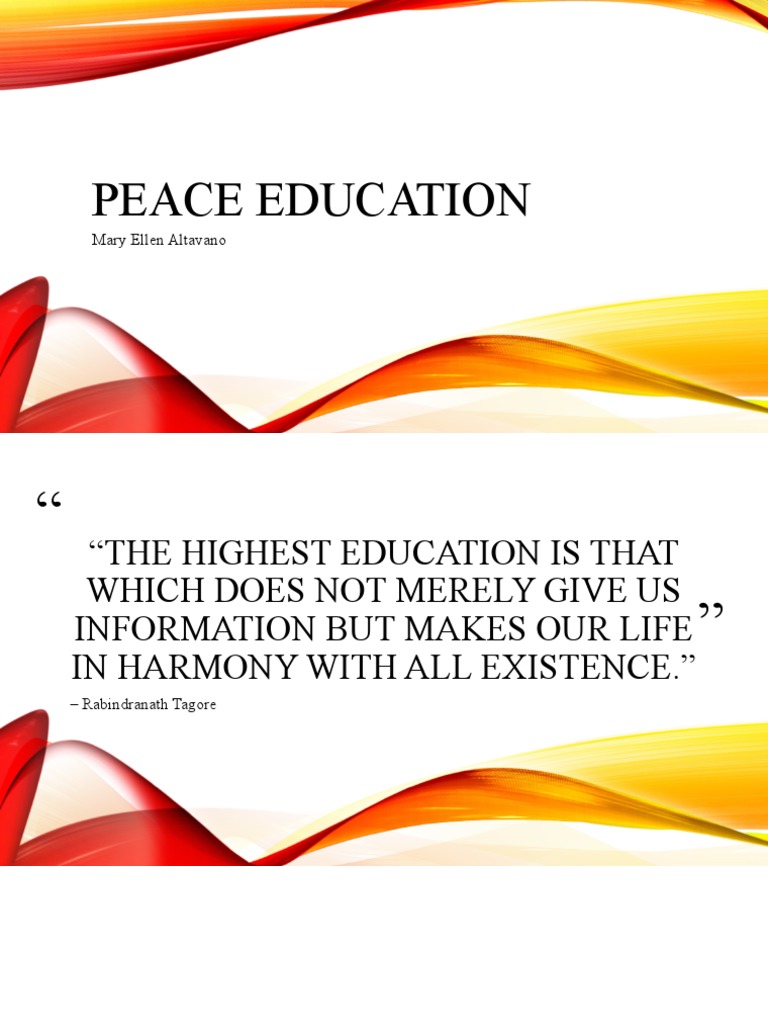 Understanding Peace Education and UN Roles | PDF | Human Rights ...