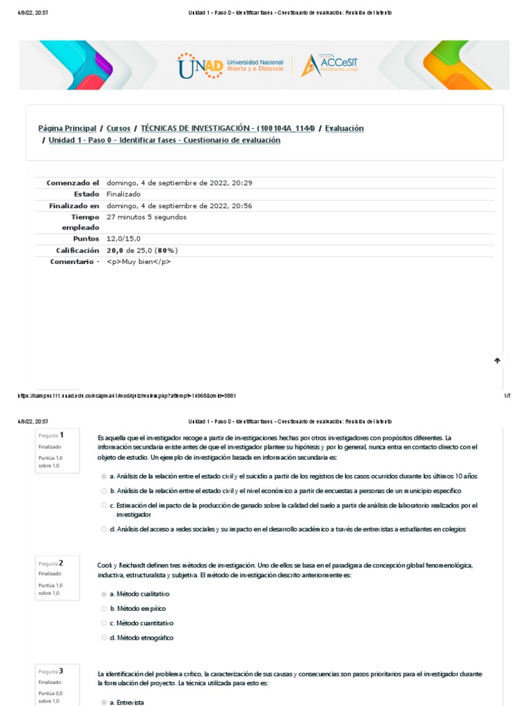 Unidad 1 - Paso 0 - Identificar fases - Cuestionario de evaluación ... Unidad 1 - Paso 0 - Identificar fases - Cuestionario de evaluación ...