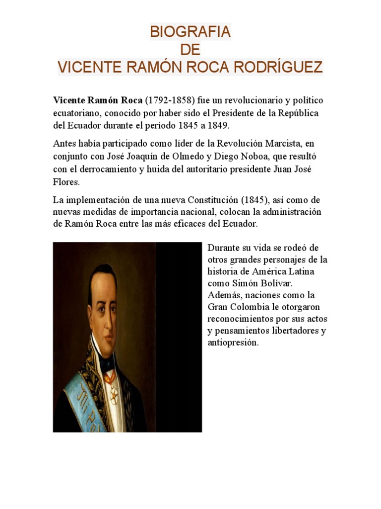 Vicente Ramón Roca | PDF
