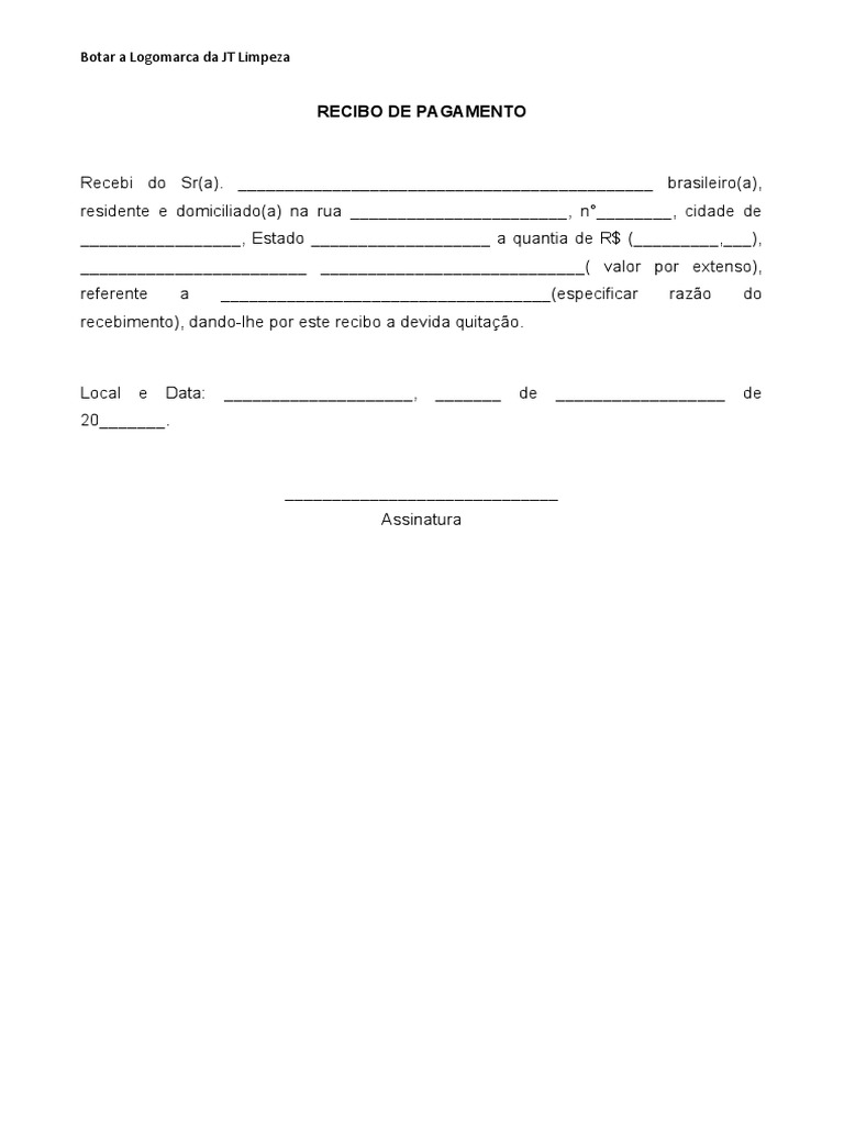 Modelo de Recibo | PDF