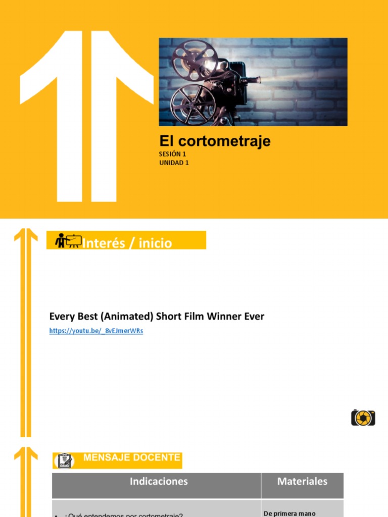 Sesión 1 - El Cortometraje | PDF | Narración | Narrativa