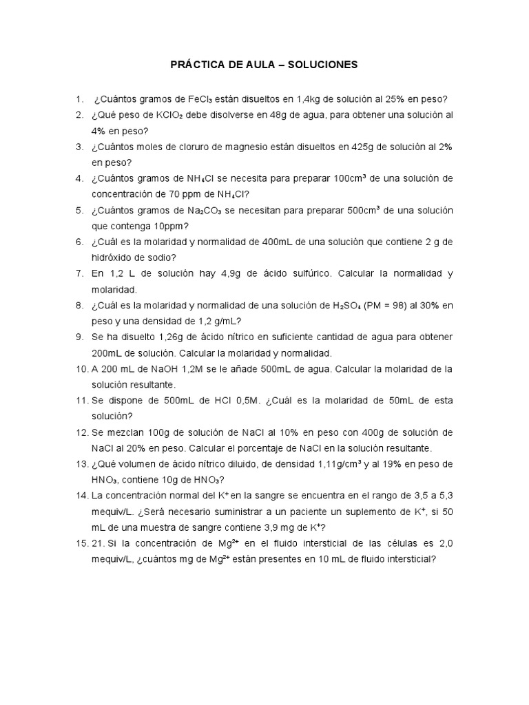 Práctica de Aula #7 - Soluciones-2020 | PDF