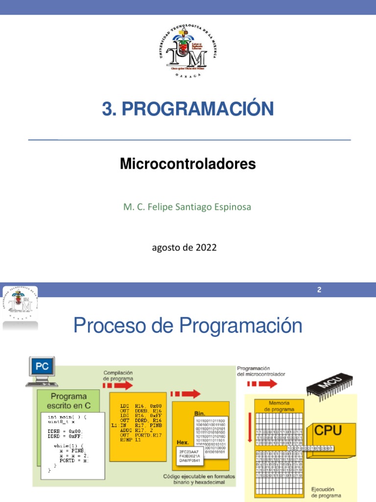 3 Programacion MCU | PDF | Lenguaje ensamblador | Lenguaje de programación