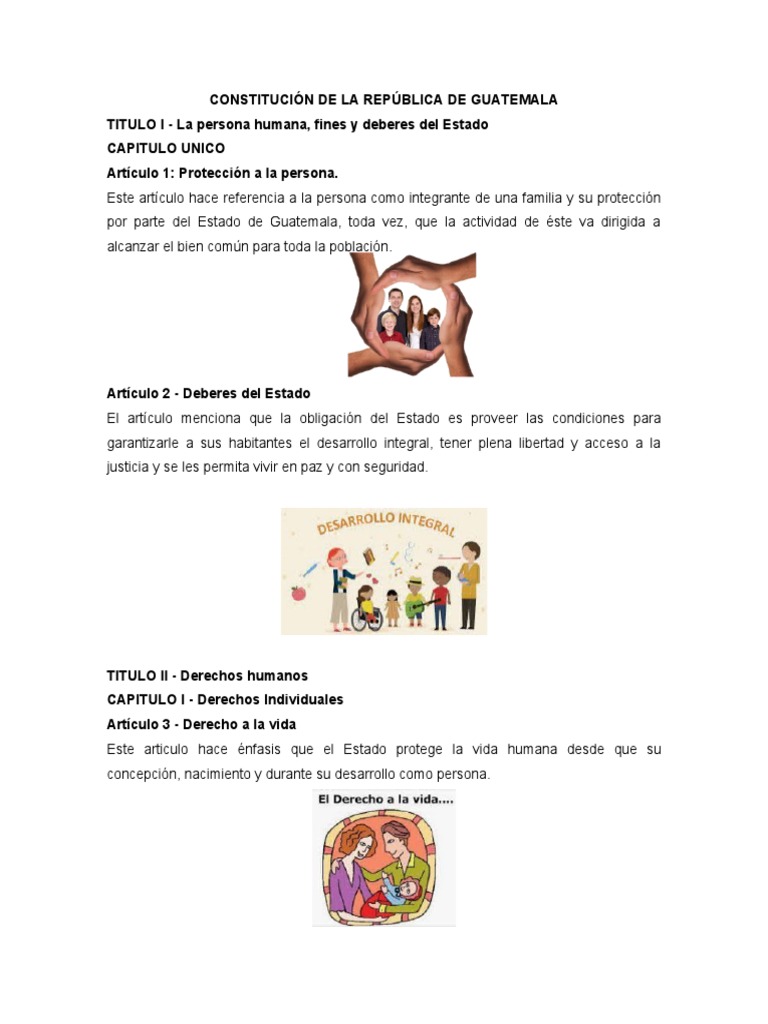 álbum De La Constitución Política De La República De Guatemala Pdf