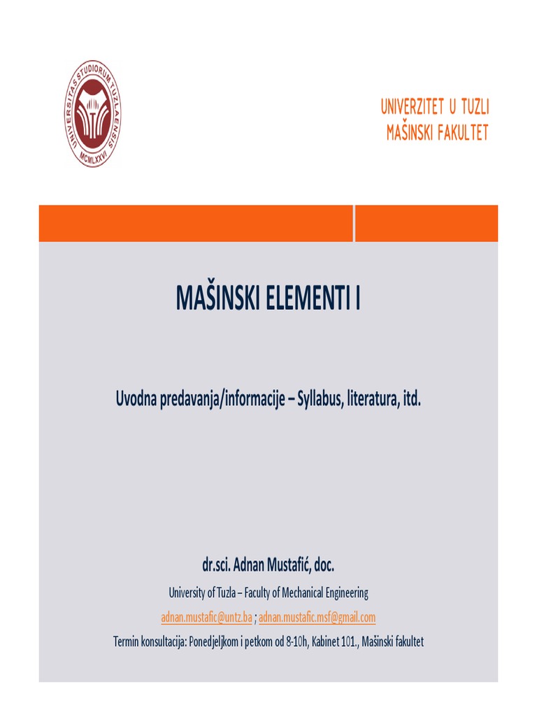 00 - Uvodna Predavanja | PDF