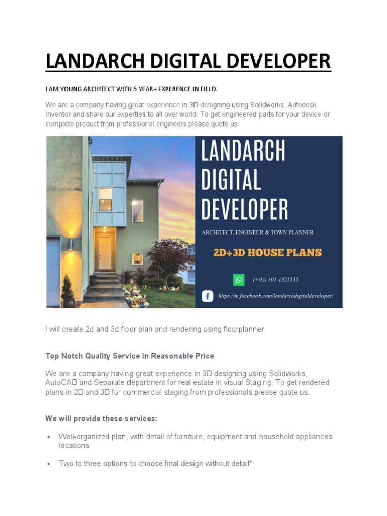 Architect House Plan Floor Plan And Town Planner PDF