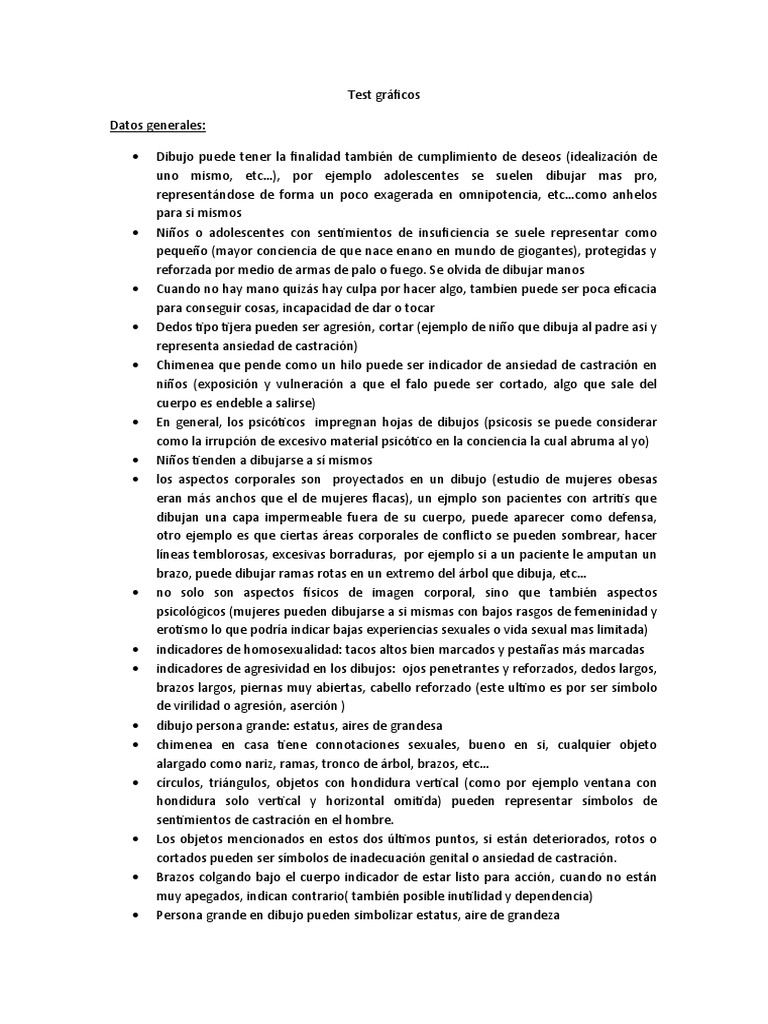 Test Graficos | PDF | Percepción | Dibujo