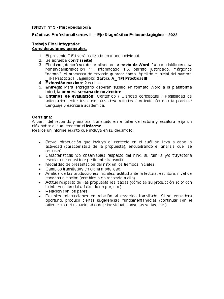 Trabajo Final Integrador | PDF