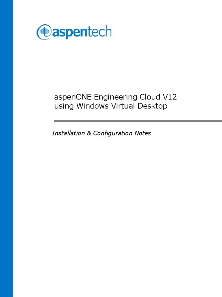 AspenONE Engineering Cloud V12 Using Windows Virtual Desktop | PDF | Active Directory ...