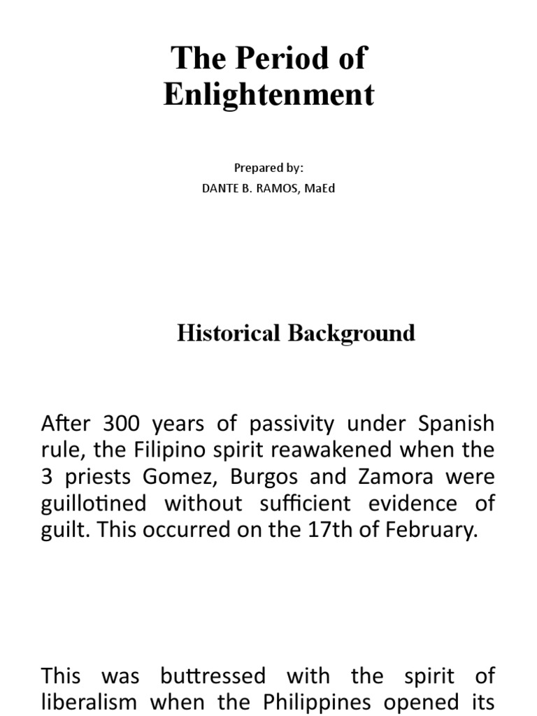 The Period of Enlightenment | PDF | Philippines