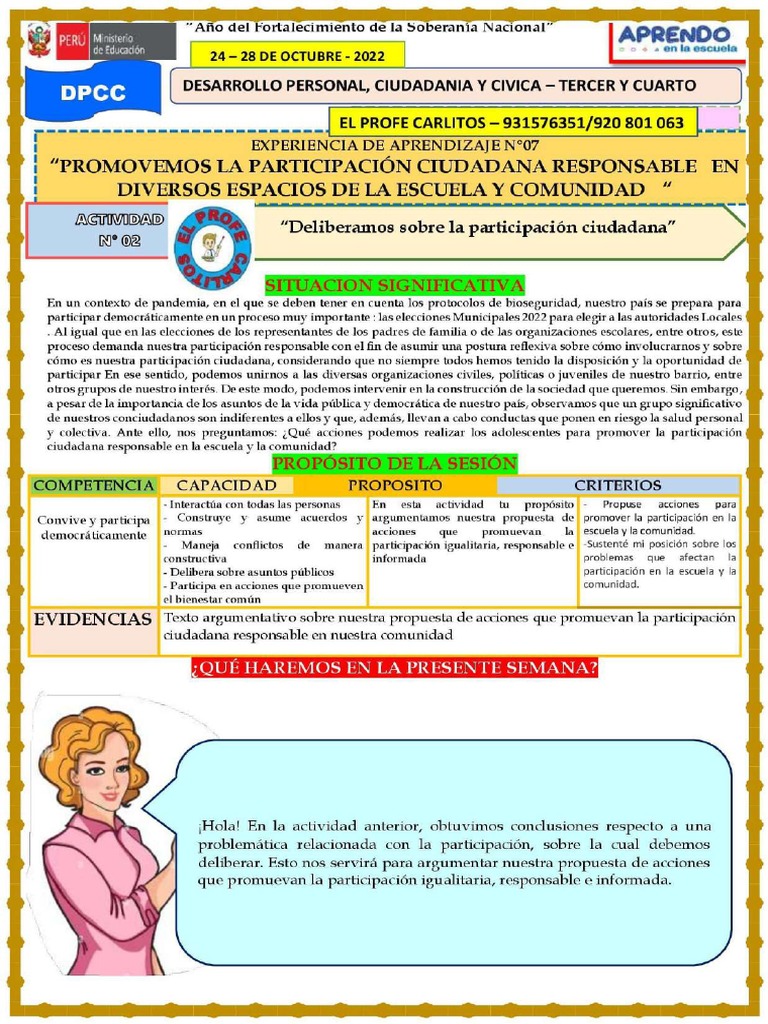 DPCC 3°y4° - SEM.2-EDA7 - Archivos JOSEPH PONCE | PDF