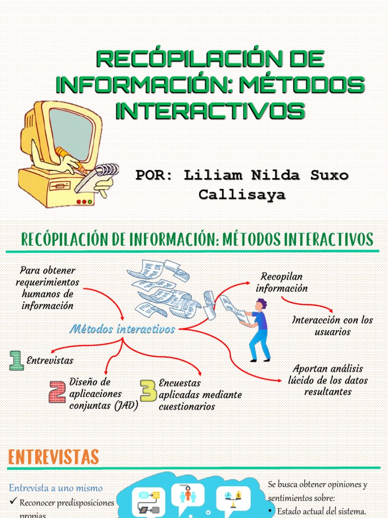 Recopilación de Información: Métodos Interactivos | PDF | Cuestionario ...