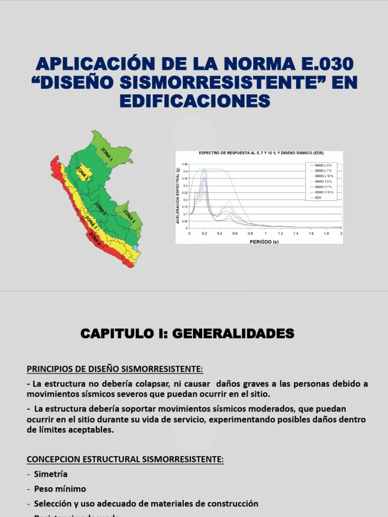 4 Reglamento Norma E030 Diseño Sismoresistente | PDF | Temblores | Ingeniero civil