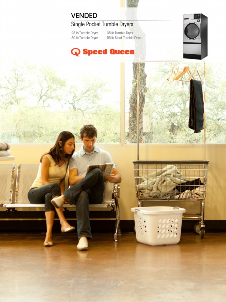AC18-0005 Vend TumbleDryer 25-55lb Brochure | PDF | Clothes Dryer | Laundry