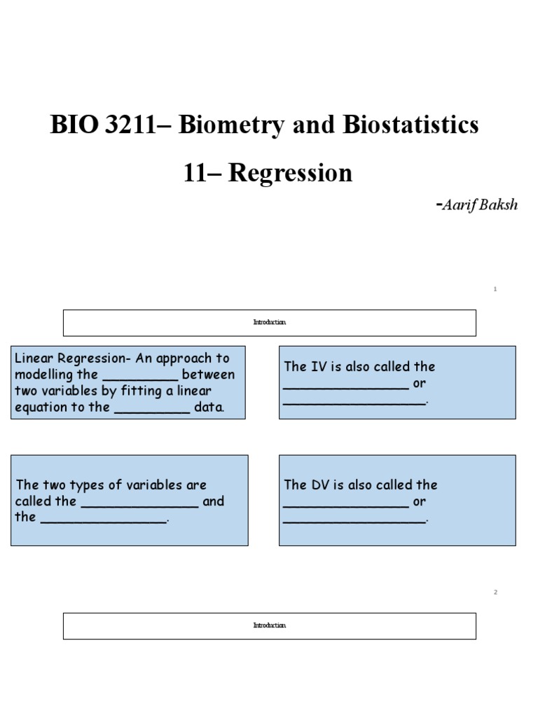 Lecture 11 Simplerlinear And Simple Logistic Regression Pdf Regression Analysis Errors 