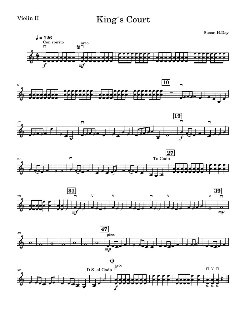 King S Court-Violin II | PDF | String Instruments