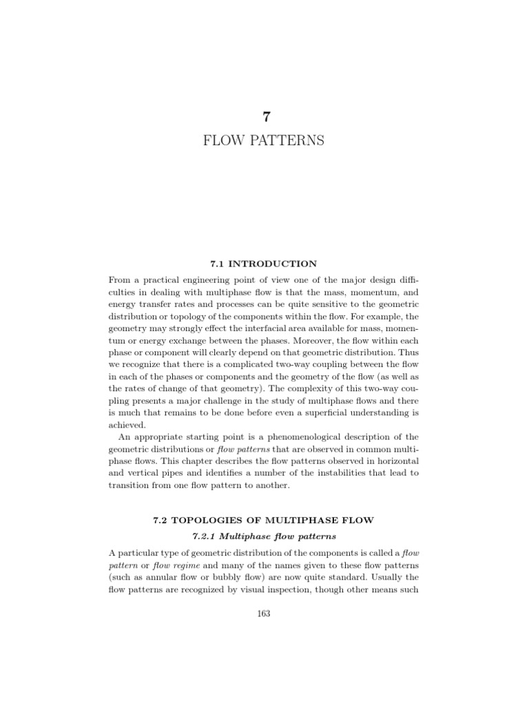 Chap7 - Flow Pattern For Multi Phase Flow | PDF | Waves | Reynolds Number