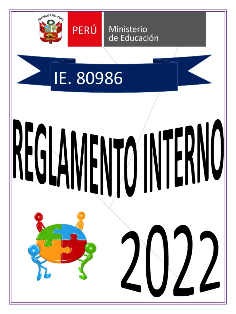 Reglamento Interno-2022 - Ie 80986 | PDF | Evaluación | Discriminación