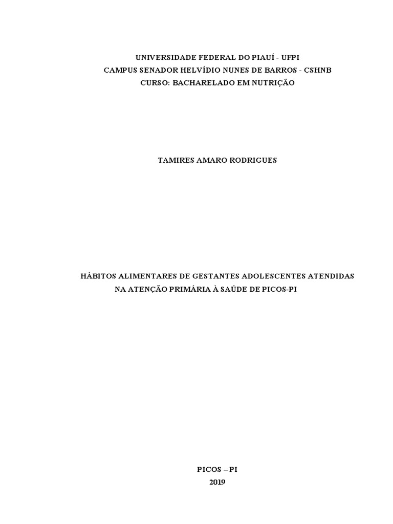 TCC II Versao Final | PDF | Gravidez | Ciências da Saúde