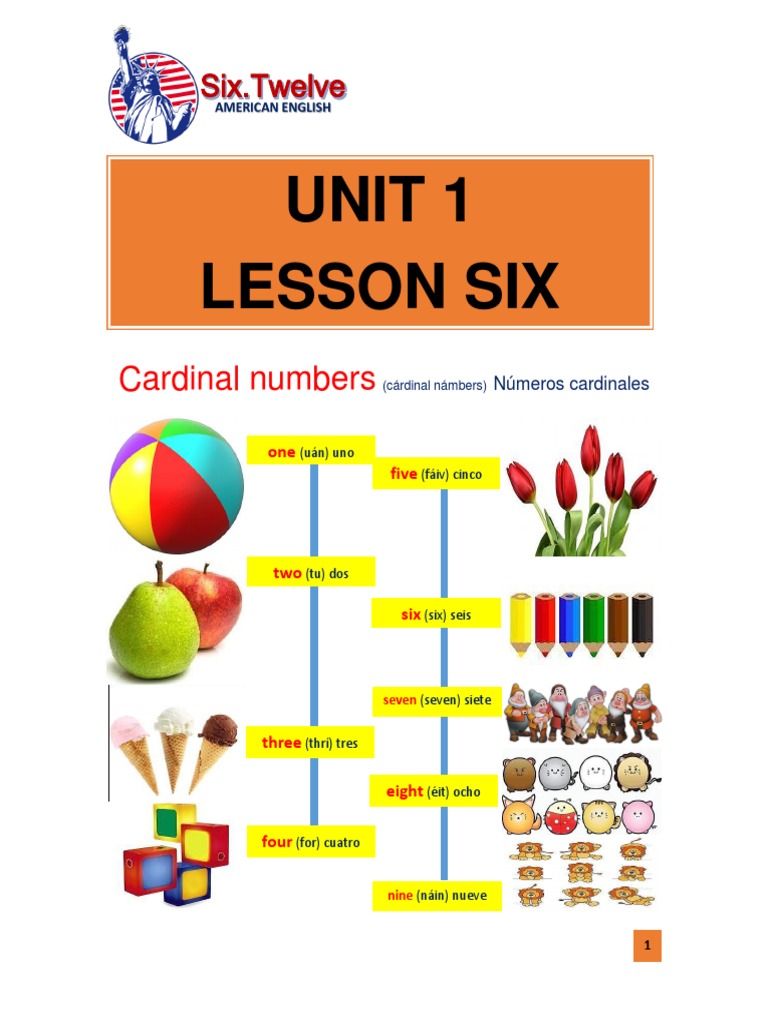 Lesson 6 Six - Twelve American English | PDF | Mecánica del lenguaje ...