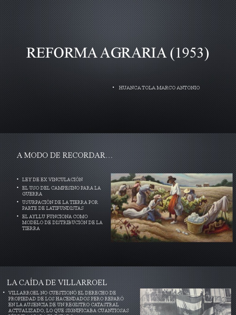 Reforma Agraria (1953) | PDF | Reforma agraria | Bolivia