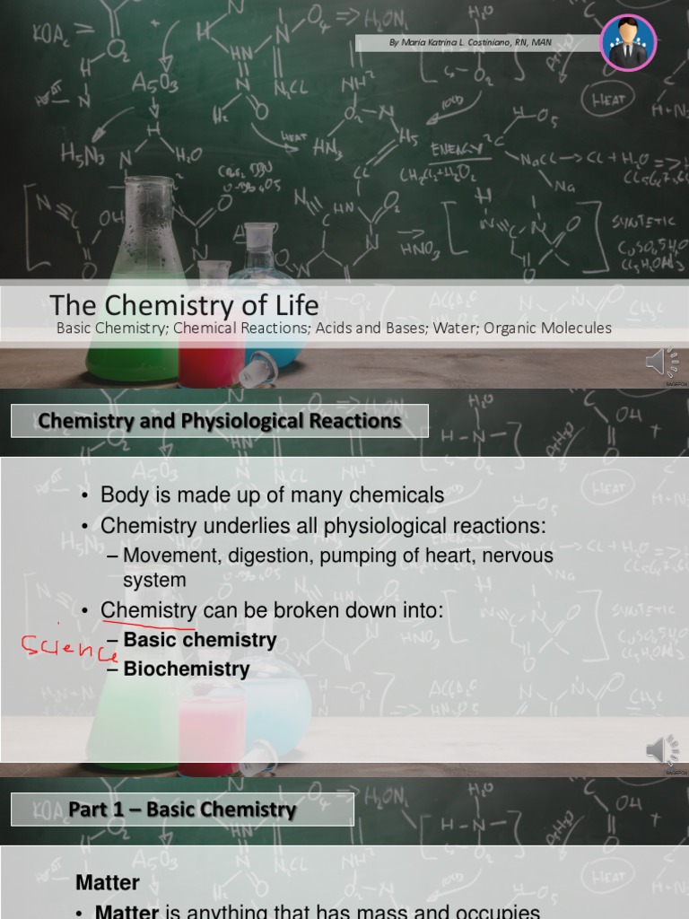 The Chemistry of Life | PDF | Dna | Chemical Bond