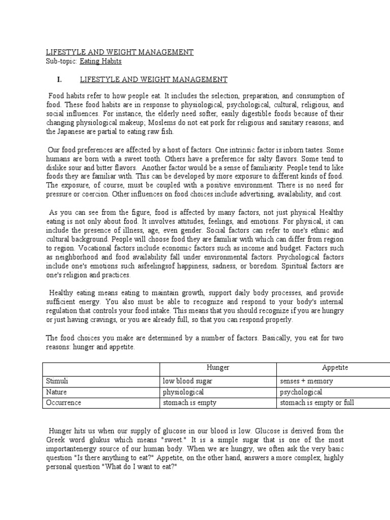 Lifestyle and Weight Management | PDF | Strength Training | Foods