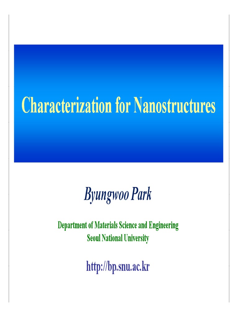 1 5 Characterization (59) 101020 | PDF | Electron Microscope | Scanning ...