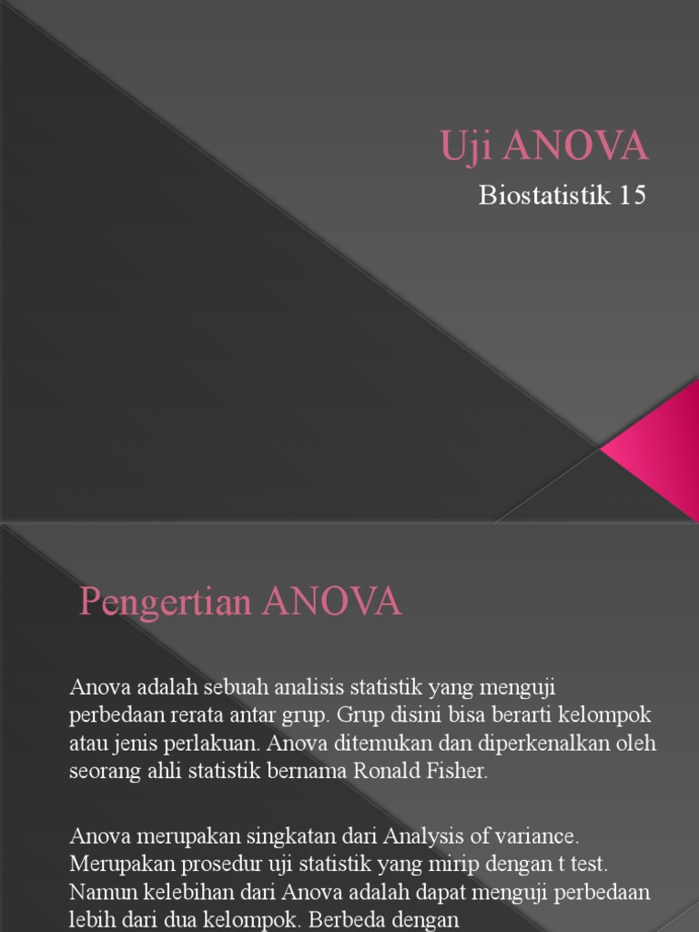 Uji ANOVA | PDF