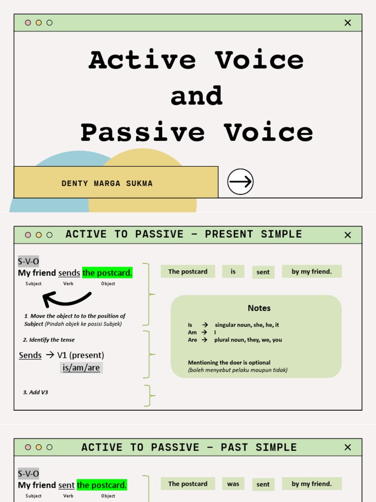 Active Passive - STUDENT | PDF | Subject (Grammar) | Grammatical Number