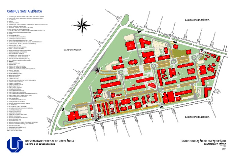 Mapa Campus Santa Monica - Site Ufu | PDF | Science | Engenharia