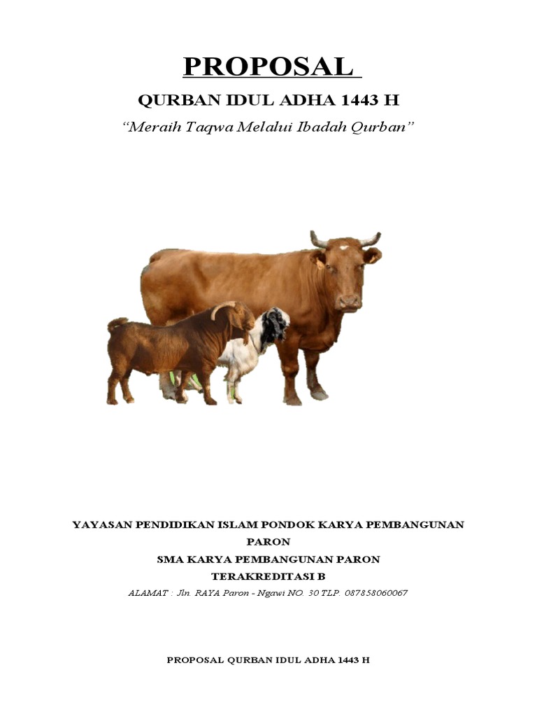 Proposal Qurban 1443 H | PDF