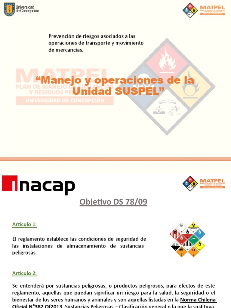 Manejo de Sustancias Peligrosas | PDF | Química | Ciencias fisicas