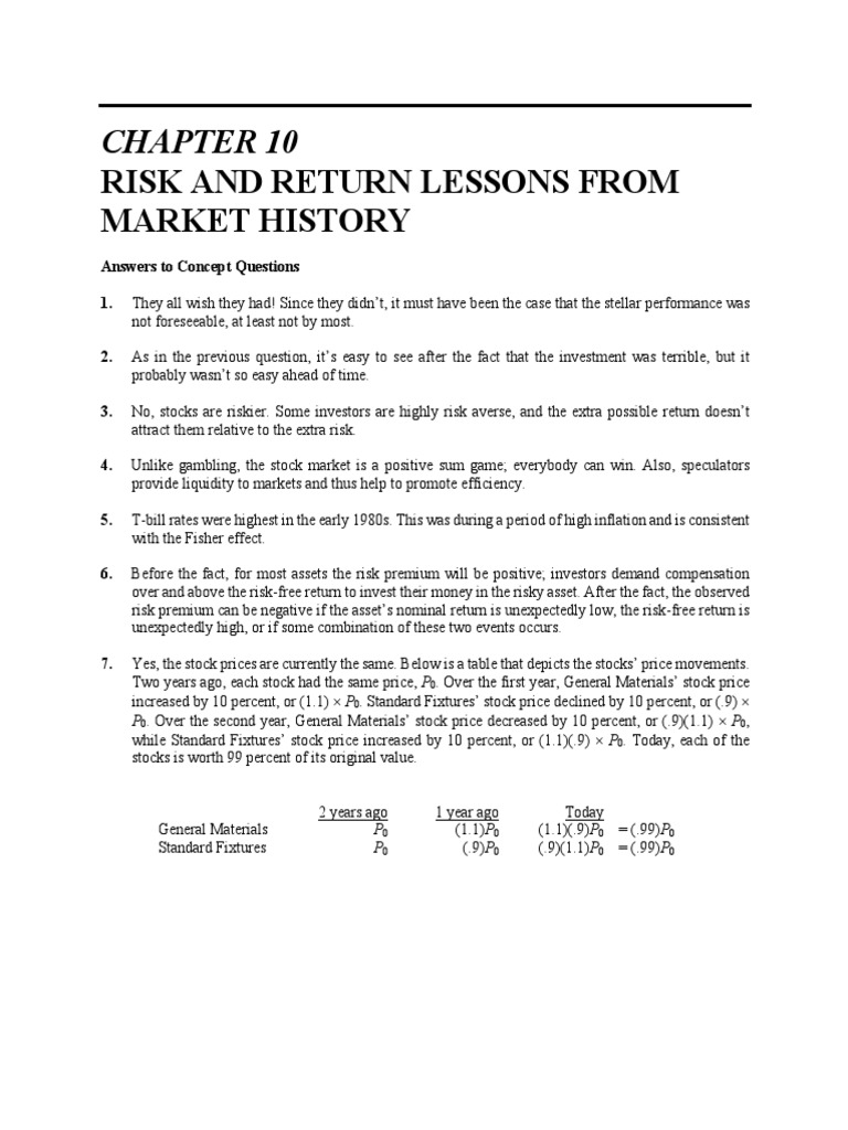 Ch10 Solutions 6thed | PDF | Bonds (Finance) | Standard Deviation
