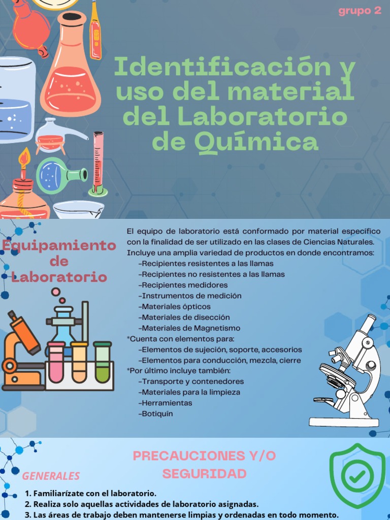 Materiales Del Laboratorio de Química | PDF | Laboratorios | Lentes
