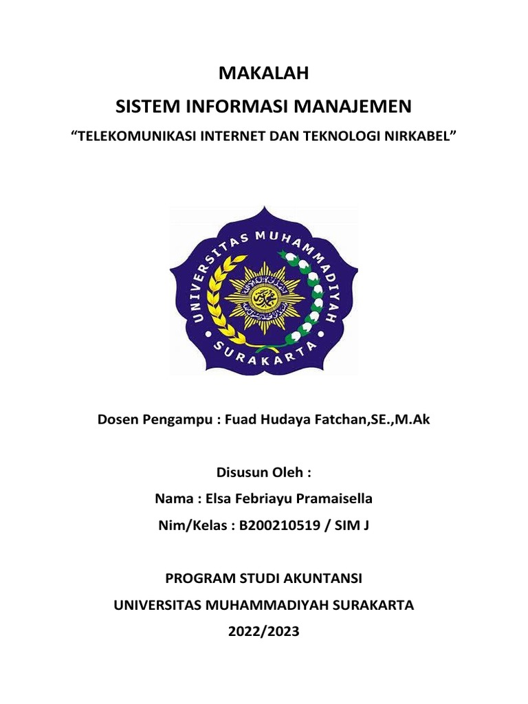 B200210519 - Elsa Febriayu Pramaisella - SIM J - Makalah Bab 7 | PDF