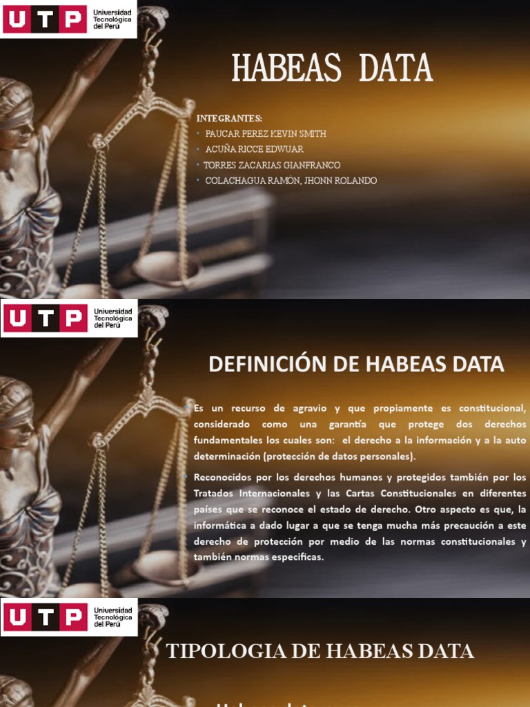 Habeas Data | PDF | Etica Aplicada | Justicia