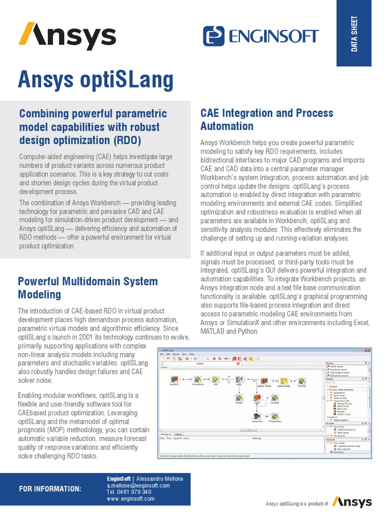 ansys_optislang | PDF | Computer Aided Design | Mathematical Optimization