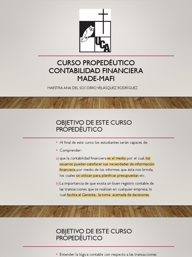 1-Conceptos, Obj - Importancia de La Contab. | PDF | Contabilidad | Estado financiero
