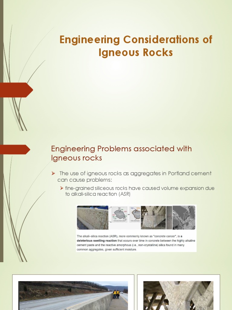 Suitability Considerations for Using Igneous Rocks in Engineering: A ...